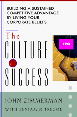 The Culture of Success: Building a Sustained Competitive Advanta ...