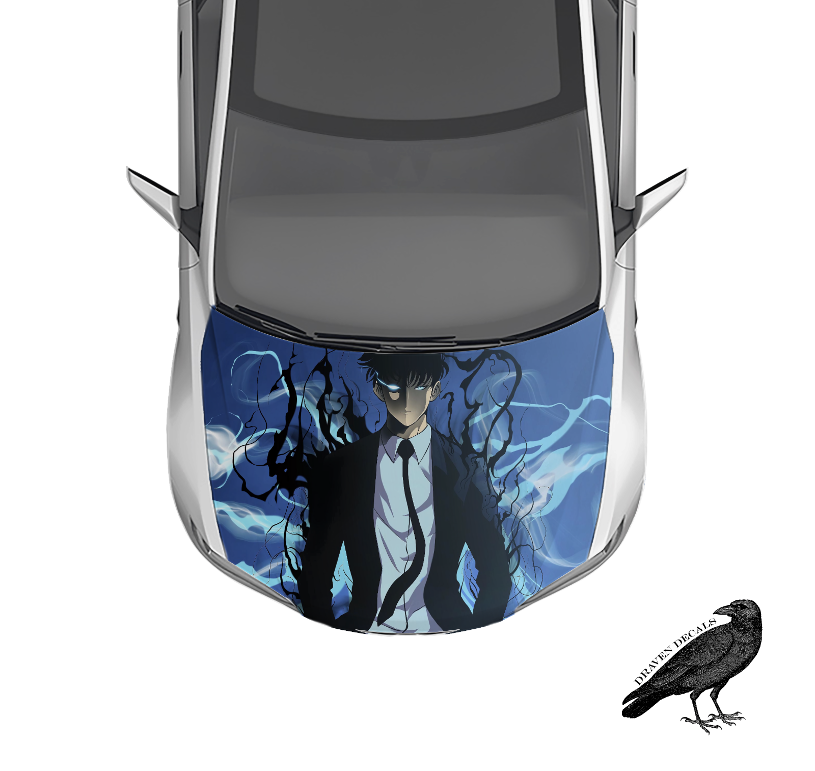 Solo Leveling V2 Anime Hood Wrap Weatherproof Vinyl Car Decal 50" X 65 ...