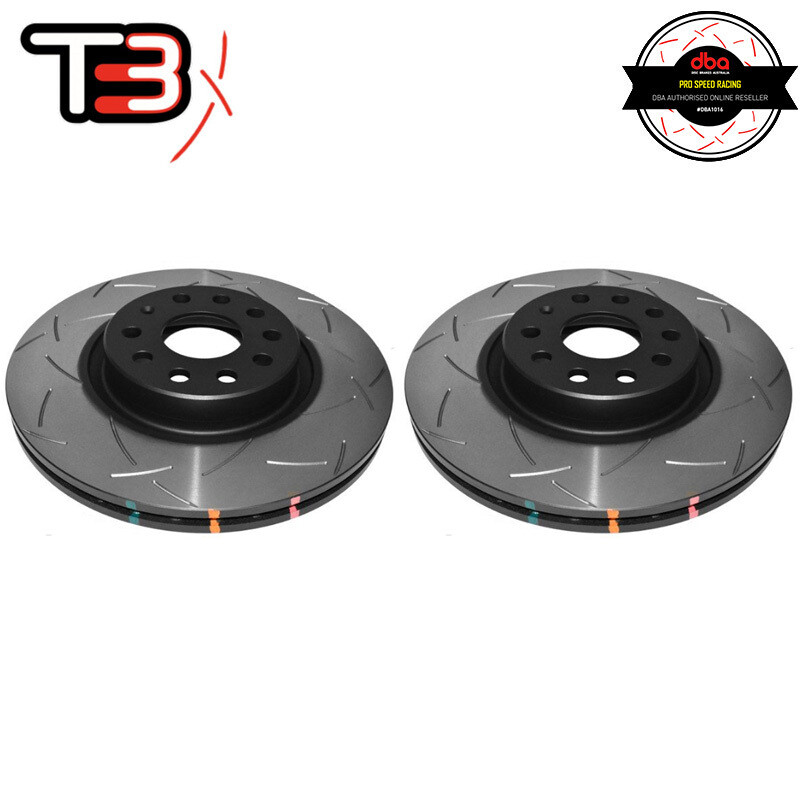 DBA T4 4000 SLOTTED ROTORS PAIR SUIT VW Jetta Mk6 (With 312mm Front ...