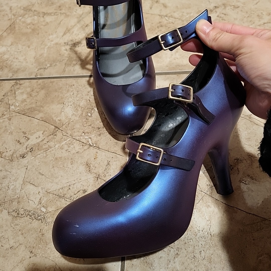 Vivienne Westwood Caged Heels Purple Bluebell Rubber … - Gem