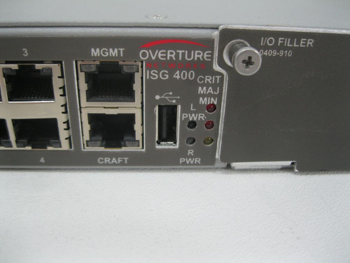 Overture Networks 0460-900 ISG 400 1U RACK-MOUNTABLE CHASSIS OVERTURE ...