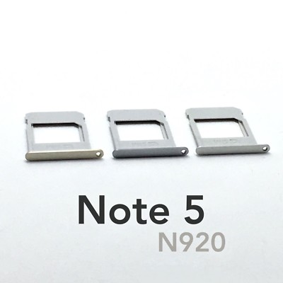New Sim Card Tray Holder Slot For Samsung Galaxy Note 5 N920 Gold Gray ...