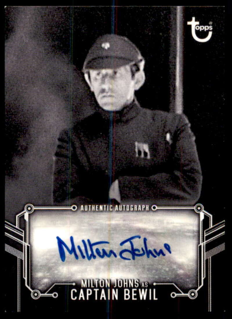Milton Johns Captain Bewil Card 2019 Star Wars Black and White AU #AMJ ...