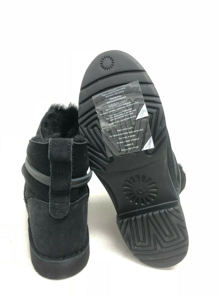 UGG Australia Women's Esther Black Suede Ankle Boots 1103809 Slip On | eBay