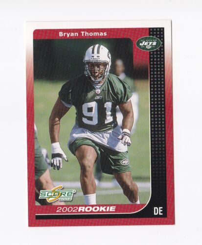 2002 Score #313 Bryan Thomas RC New York Jets | eBay