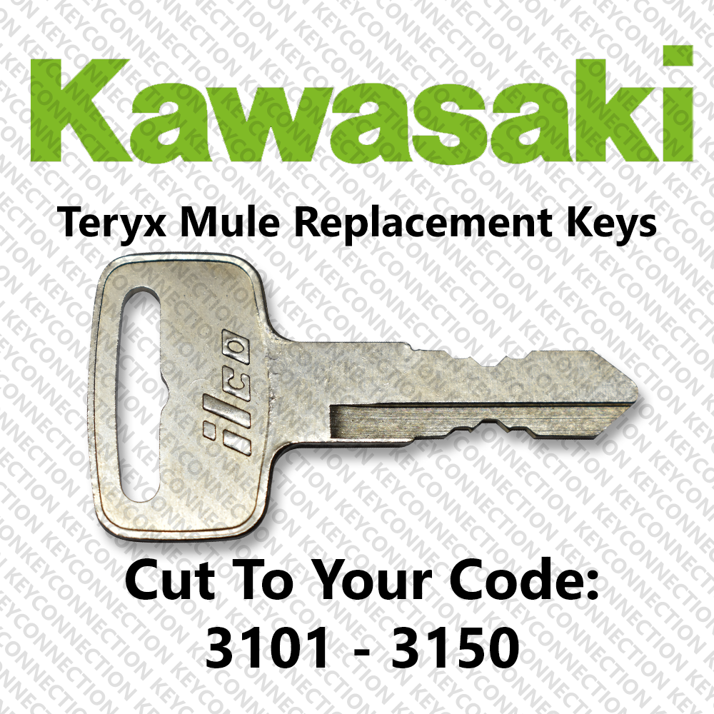 Kawasaki Teryx Mule Replacement Key Cut to Code 3101-3150 | eBay