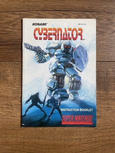 Cybernator (SNES Super Nintendo 1992) Instruction Manual Only Fast ...