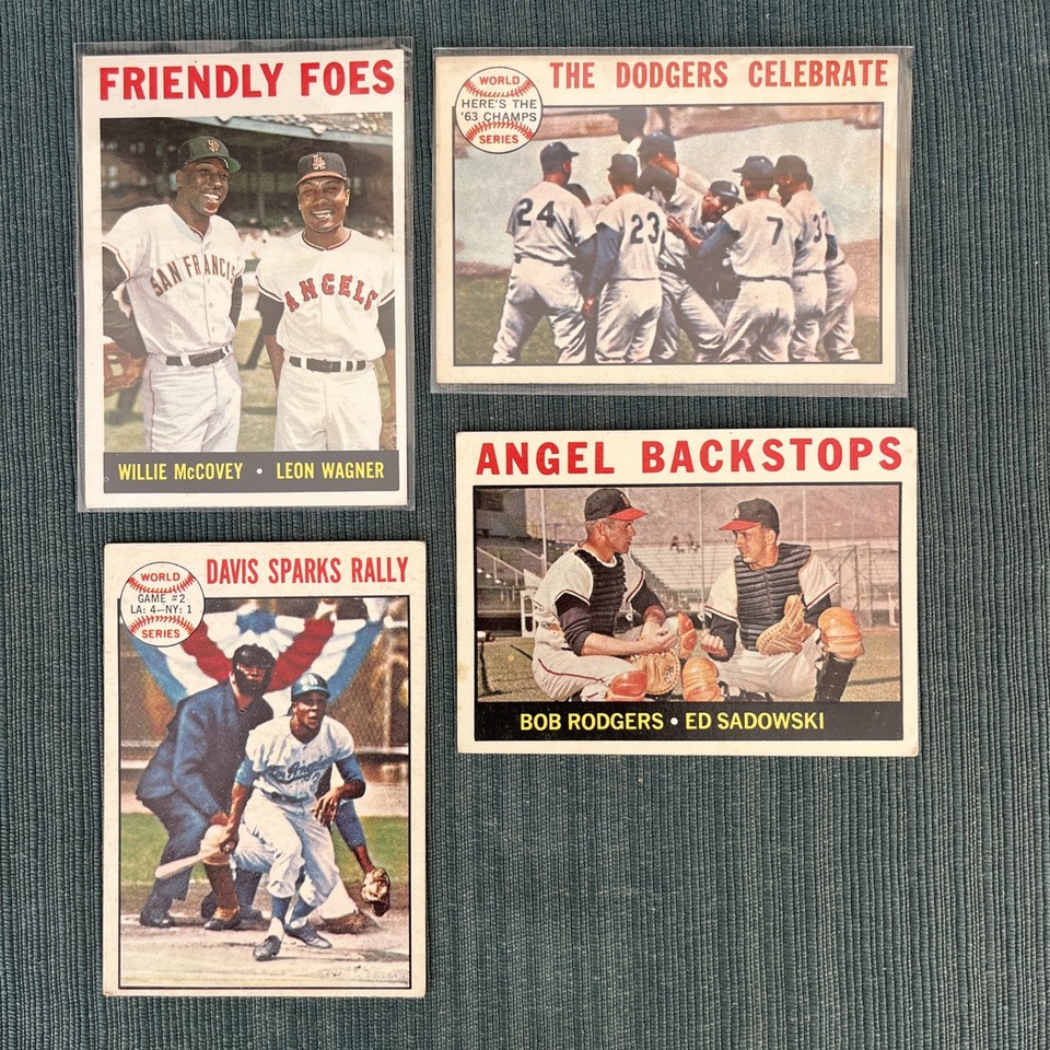 Topps 1964 Baseball Lot (120) Robinson, Marichal, McCovey, Kaline Etc ...