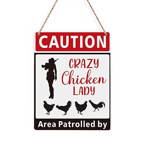 Chicken Decor Chicken Coop Accessories Caution Sign Farm Decor ...