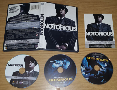 Notorious Collector's Edition Director's Cut DVD 3 Discs Digital Copy ...