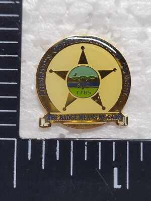 SHERIFFS OFFICE FAIRFIELD COUNTY HAT LAPEL PIN PIN BACK USED (AA2788 ...