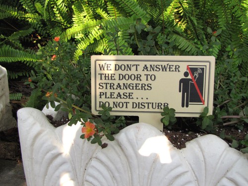 We Don't Answer The Door | Not Disturb Sign | No Soliciting Sign ...