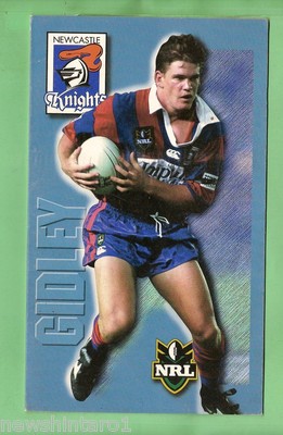 #D121. NEWCASTLE KNIGHTS RUGBY LEAGUE GREETING CARD #4 MATTHEW GIDLEY ...