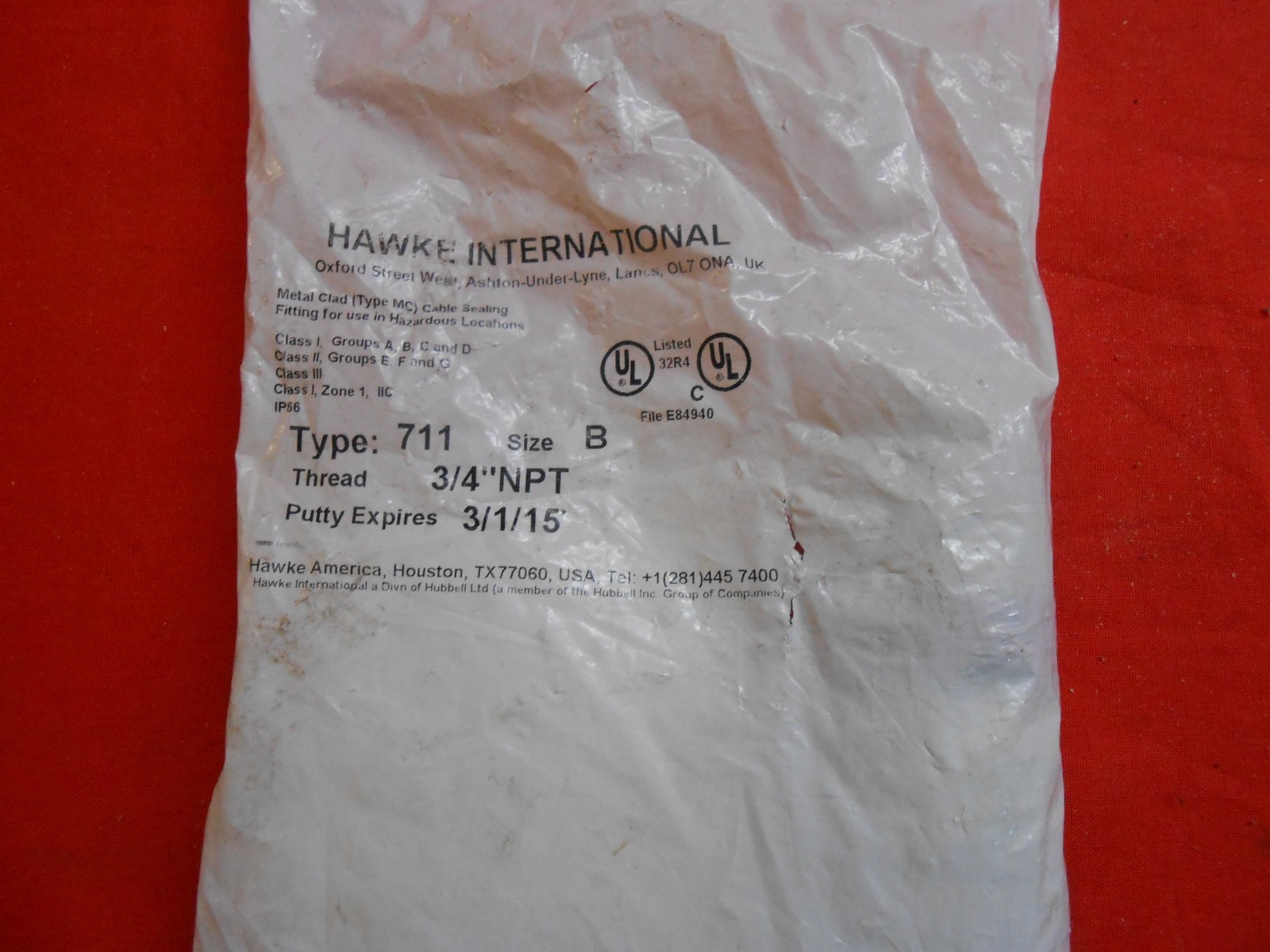 HAWKE INTERNATIONAL 711 MC CABLE CONNECTOR HAZARDOUS LOCATION 3/4" size ...