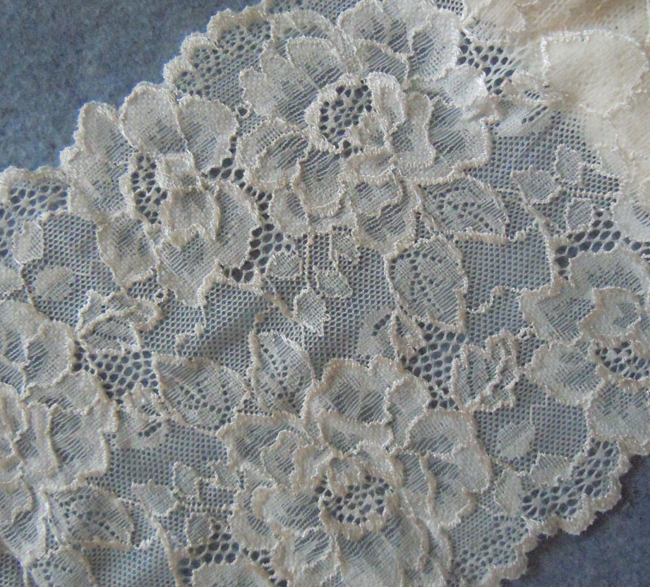 9 Pattern Ivory Stretch Floral Lace For Lingerie,Headband,Gloves,Lace ...