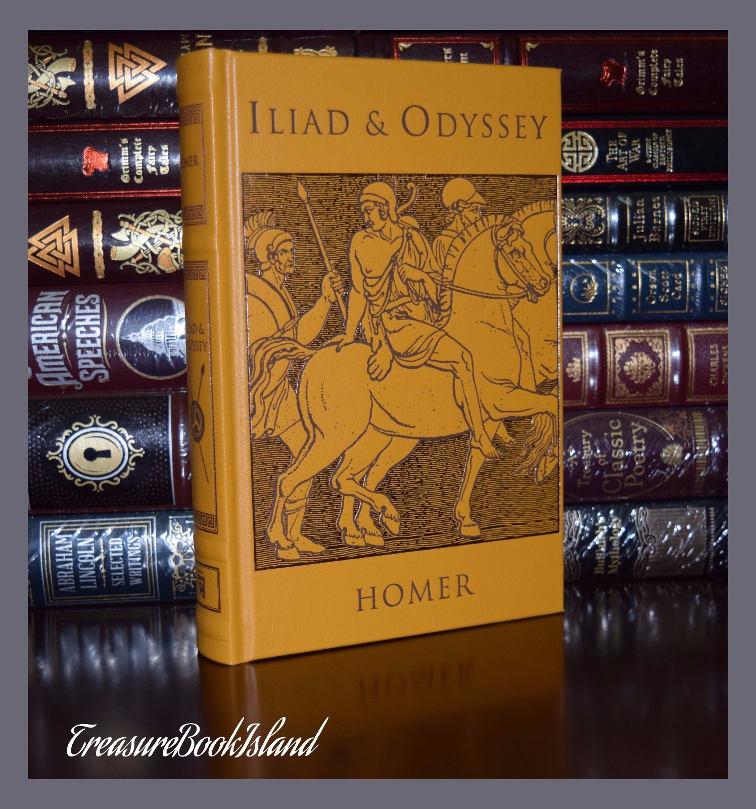 Iliad and Odyssey by Homer New Leather Bound Collectible Deluxe | eBay