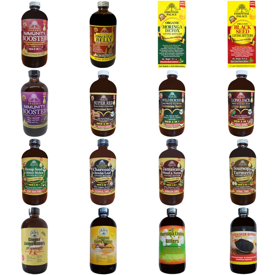 Organic Black Seed Living Bitters Detox Lower Cholesterol & Blood ...