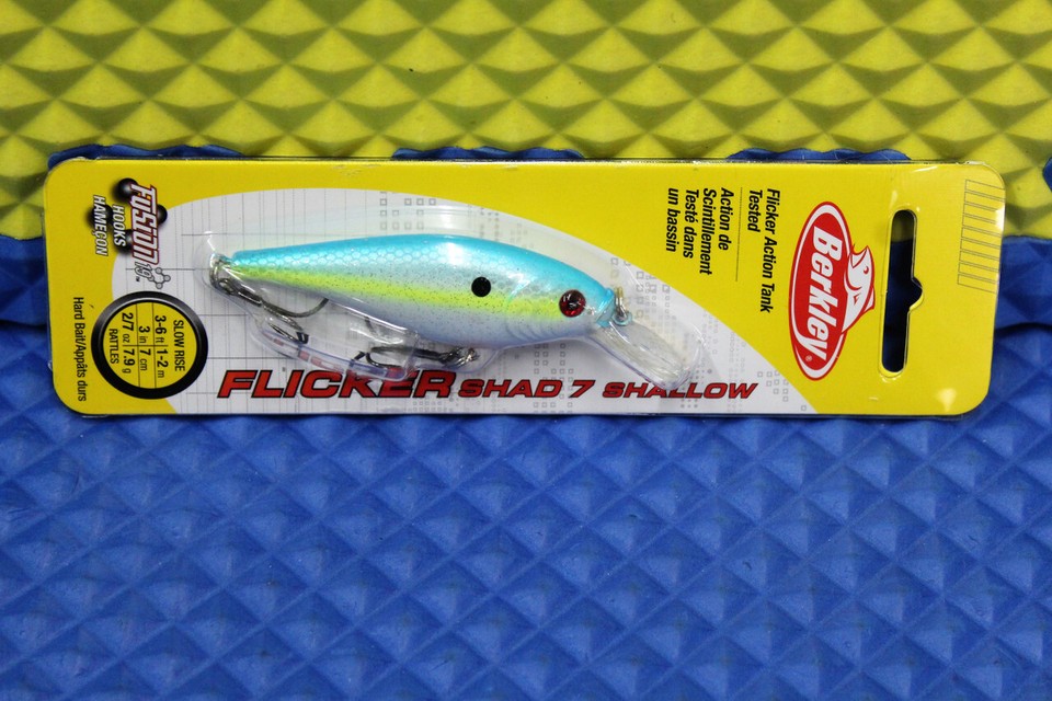 Berkley Flicker Shad Shallow Slow Rise 3'-6' Size 7 FFSH7S Series ...
