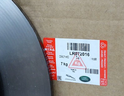 Land Rover Range Rover Evoque L538 Rear Brake Disc LR072016 Genuine for ...