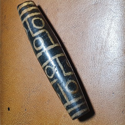 Mystic Stare Eyes Pattern Antiquity Trade Petrified Wood Bead (57.4mm ...