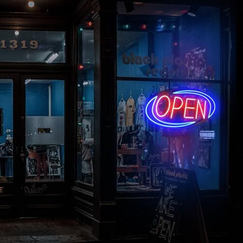 Open Signs for Business,32"x16" Neon Open Sign Led w/Remote Control ...