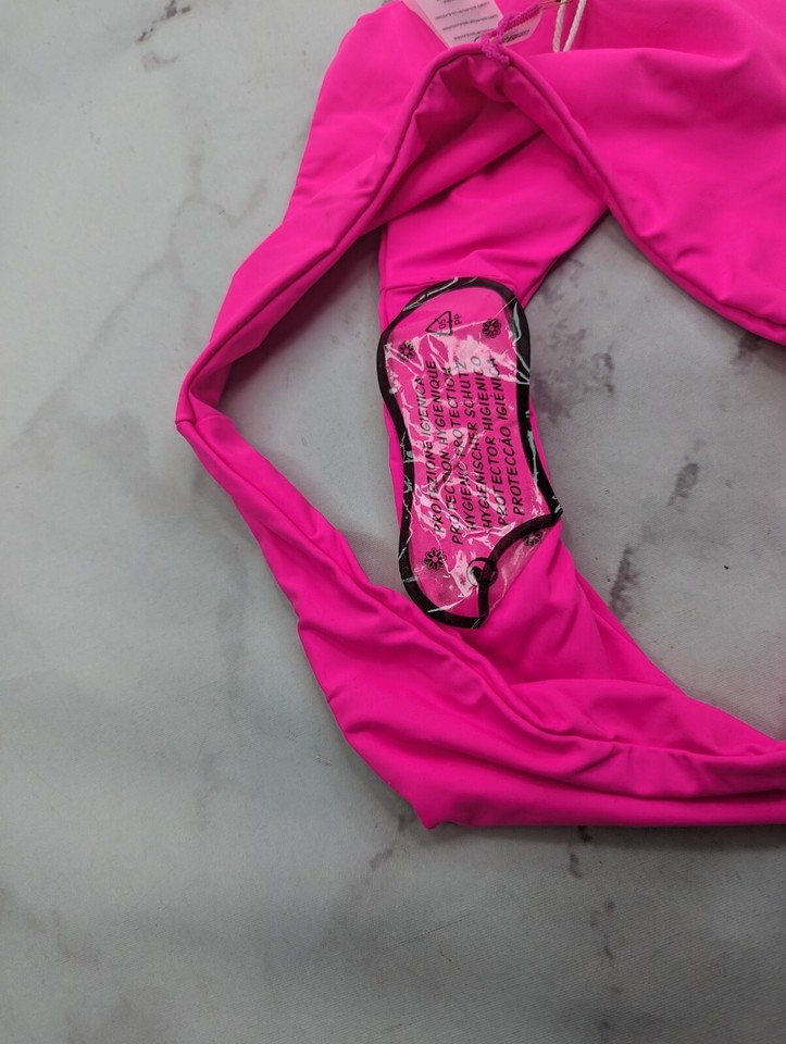 Good American Swim Bottom Women 6 3X Hot Pink Better Cheeky Bikini ...