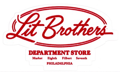 Lit Brothers Department Store Logo Sticker (Reproduction) | eBay