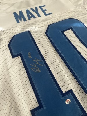 Drake Maye Signed Autograph UNC Tar Heels Pro Style Jersey W/COA ...