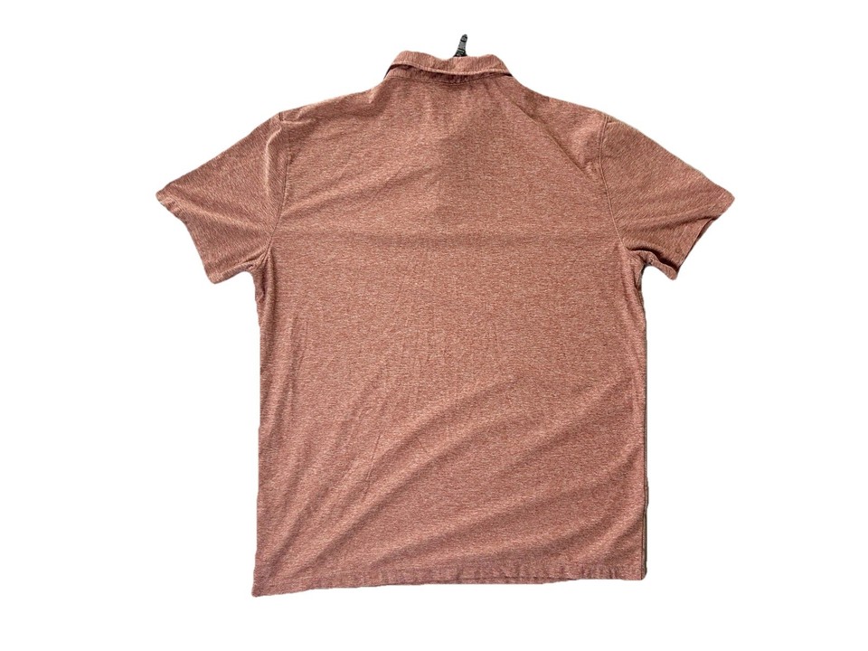 Vuori Polo Short Sleeve Shirt L Tech Golf Stretch Performance Red Pink ...