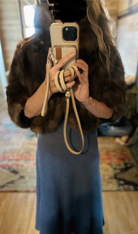 GORGEOUS GENUINE RUSSIAN SABLE BOLERO JACKET LUXURY SHAWL EXCELLENT Not ...