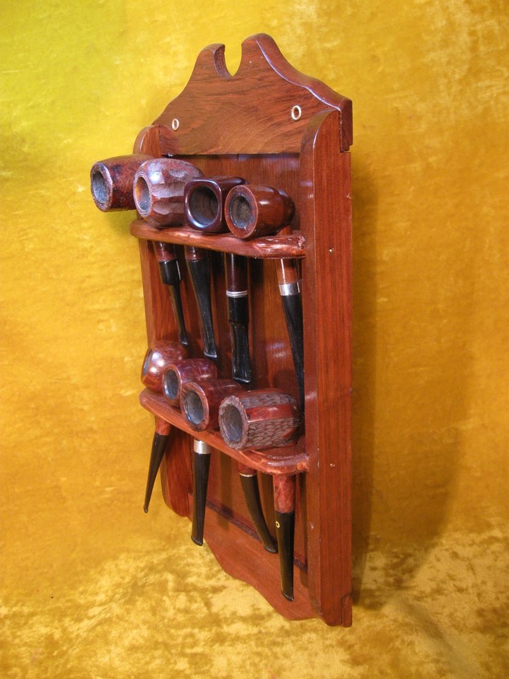 Vintage Tobacco Smoking Pipe rack for 8 Pipes | eBay