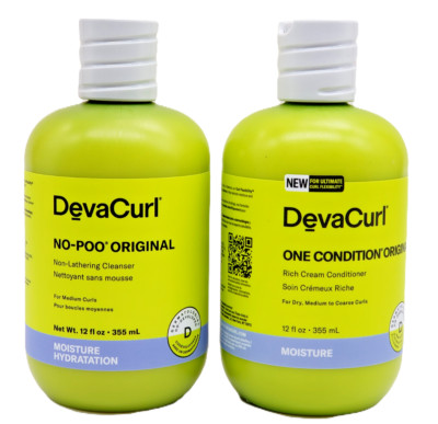 DevaCurl No-Poo Original Zero Lather Cleanser & One Condition Original ...