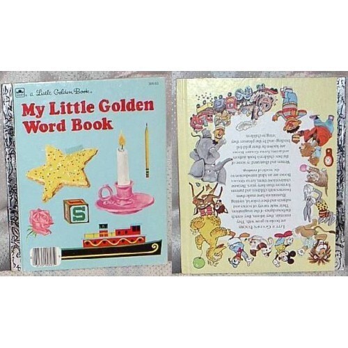VTG MY LITTLE GOLDEN WORD BOOK BACK COVER BOUND UPSIDE DOWN MISPRINT | eBay