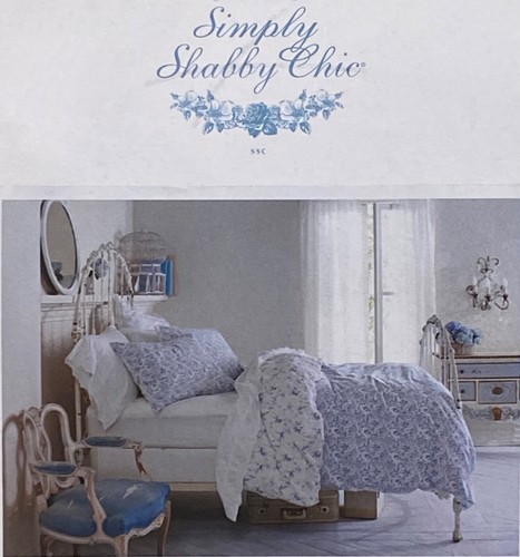Simply Shabby Chic Rachel Ashwell Indigo Batik Duvet Set Twin Full ...