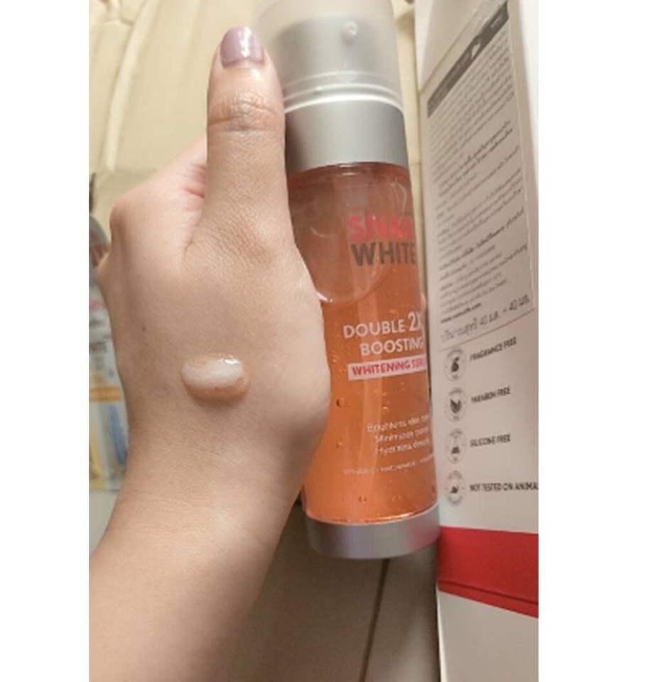 Snail white Double Boosting Brightening Serum Brighten, reduce dark ...