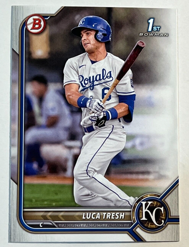 2022 Bowman Baseball 1st Bowman Prospect #BP-136 Luca Tresh Kansas City ...