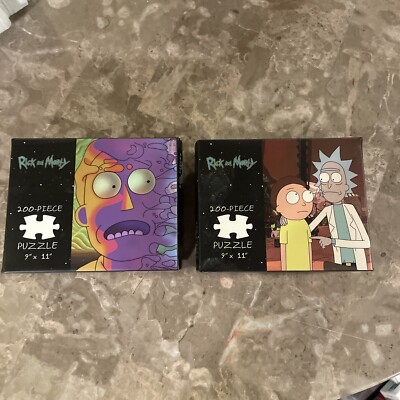 Rick and Morty 200 Piece Puzzle Lot of 2 Council of Ricks Tickmancing ...