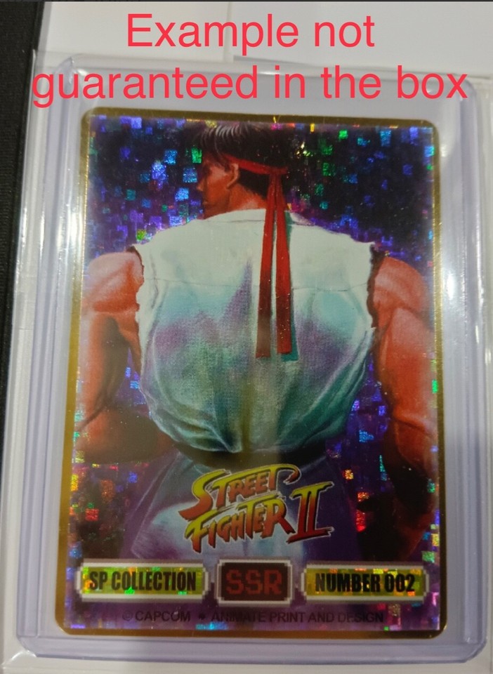 Sealed case TCG cards Capcom Carddass Animate Premium Street Fighter II ...