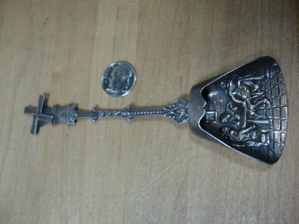Sterling 90 Silver Windmill Holland Souvenir Spoon | eBay