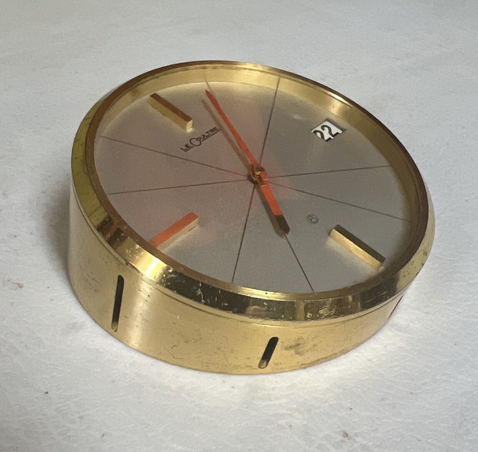 Jaeger LeCoultre #383 Vintage Luxury Desk Wedge Clock 8 Day Windup ...