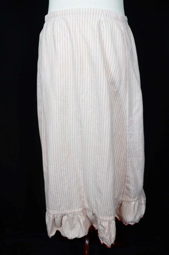 Vintage Edwardian Francese a Righe Cotone Sottoveste Taglia Large 40 ...