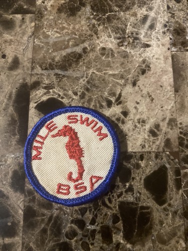 Vintage! MILE SWIM BSA SEAHORSE BOY SCOUT PATCH | eBay
