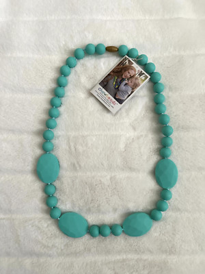 NWT Chew beads Necklace Turquiose Silicone Chewies Tool for Sensory ...