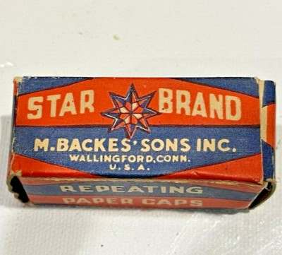 589 - Vintage 1960's Star Brand / M. Backes Sons Repeating Caps Box ...