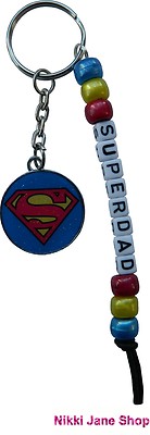Dad Keyring Fathers Day Gift Superdad Super Hero Keyring | eBay UK