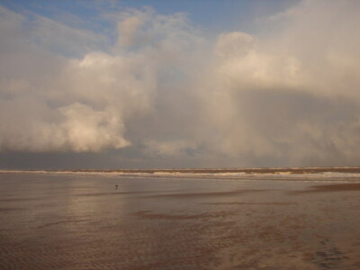 Photo 6x4 Cold front Mablethorpe Signs of squally snow showers at ...