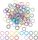 10Mm Colored Jump Rings, 160Pcs 16 Colors 18 Guage Iron Open Jump Rings ...