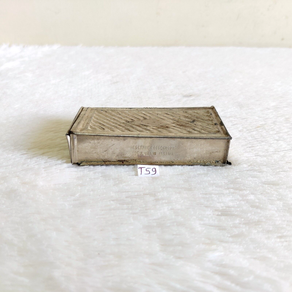 1940s Vintage Cigarette Holder Tin Box Vienna Austria Pocket Box ...