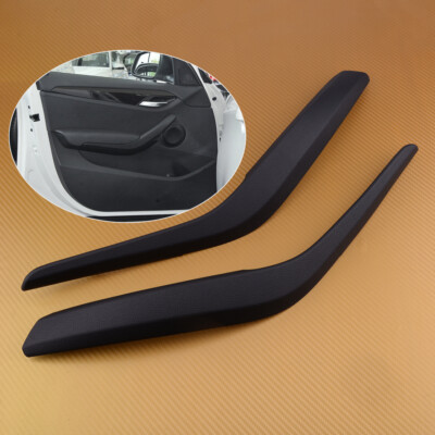 Black Inner 1Pair Door Handle Pull Panel Trim Fit For BMW X1 E84 2010 ...