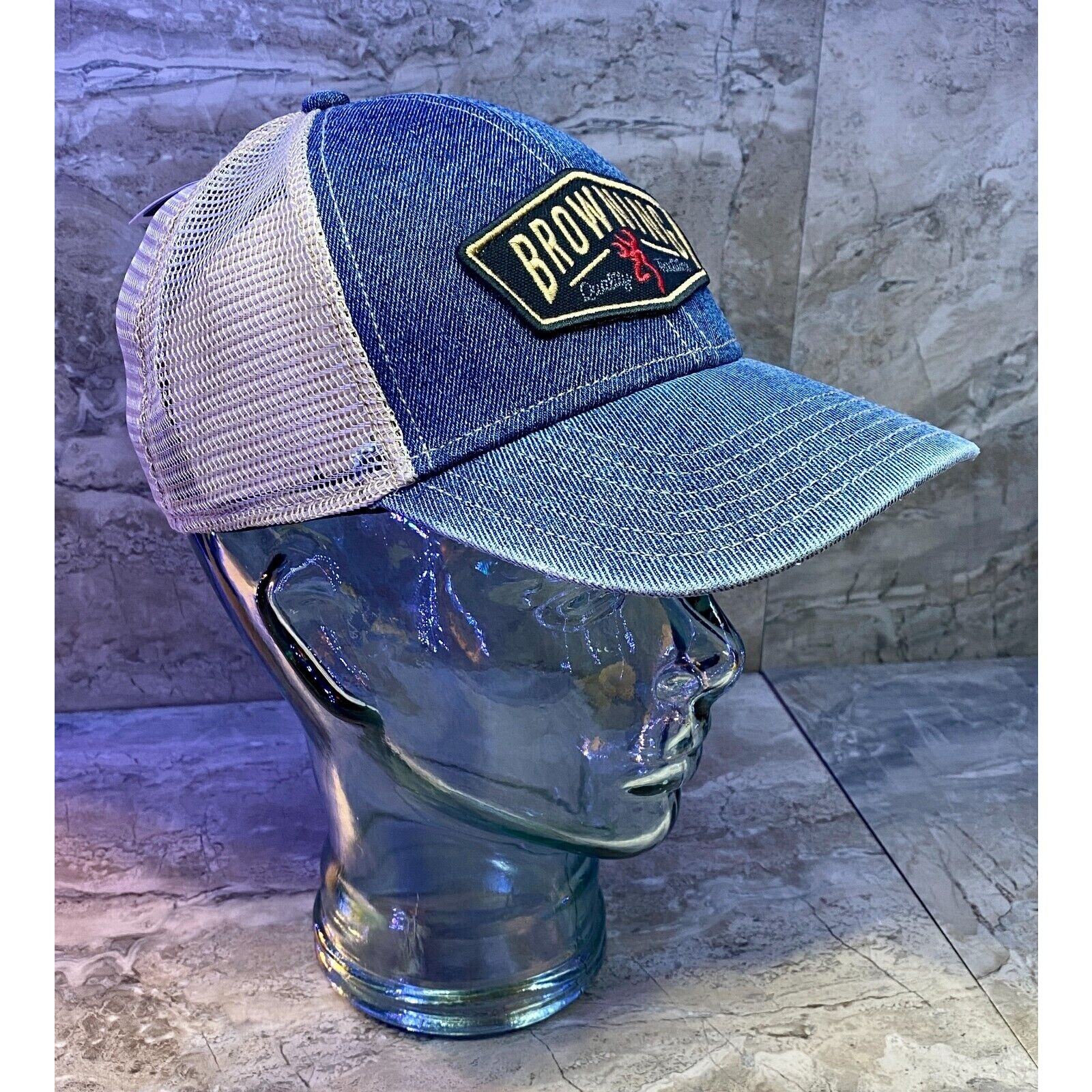 Browning Slack Denim Men's Snap Back Adjustable Hat One Size | eBay